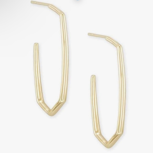 Kendra Scott | Jewelry | Kendra Scott Ellen Hoop Gold Earrings | Poshmark